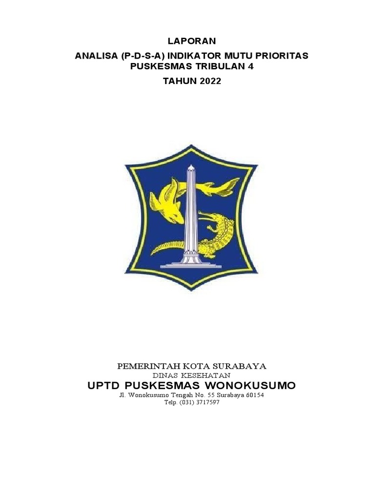 Laporan Analisa Indikator Mutu Dan Keselamatan Pasien Indikator Mutu Untuk Masing2 Pelayanan ...