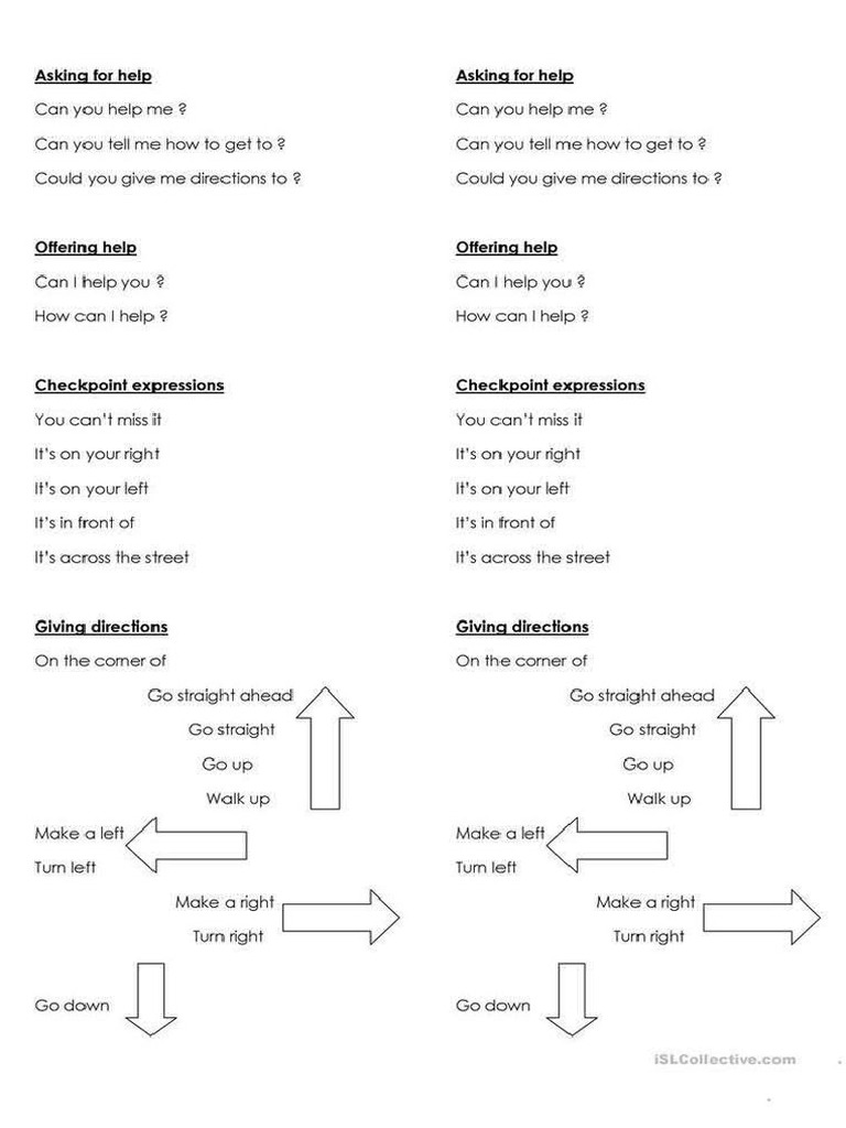 Giving Directions | PDF