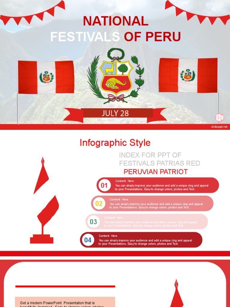 Peruvian National Holidays Template | PDF | Page Layout | New Media