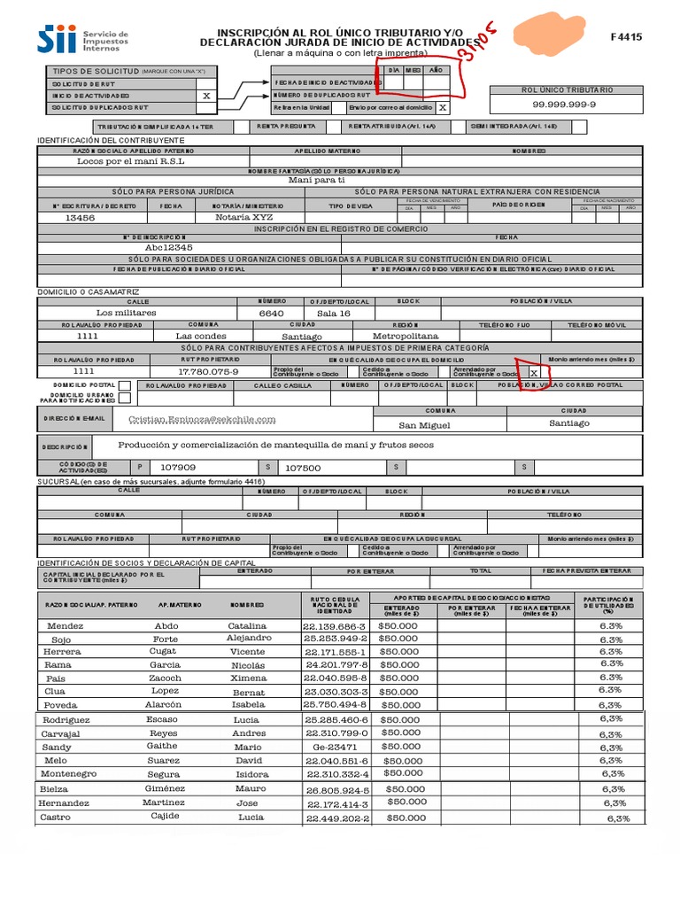 Formulario 4415 | PDF