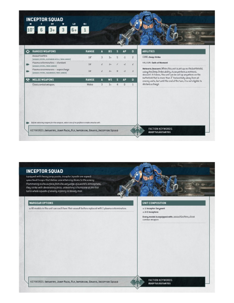Inceptor Rules 10th Edition Index | PDF