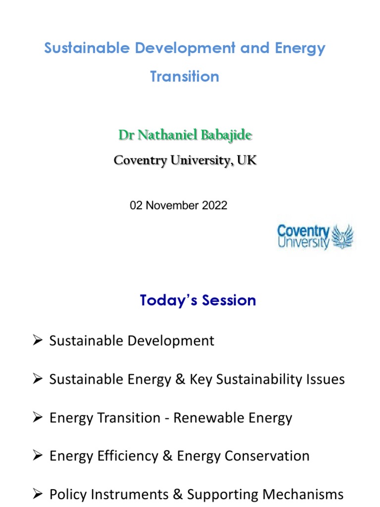 Sustainable Energy Transition Strategies | PDF | Renewable Energy ...