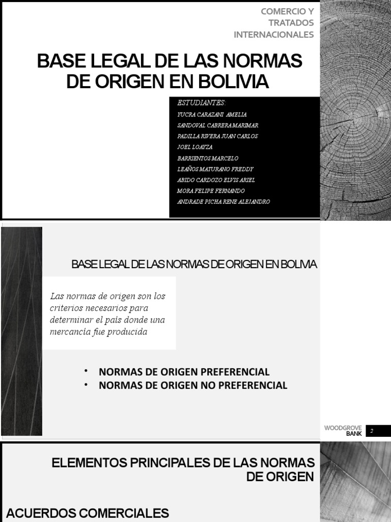 Base Legal de Las Normas de Origen en | PDF