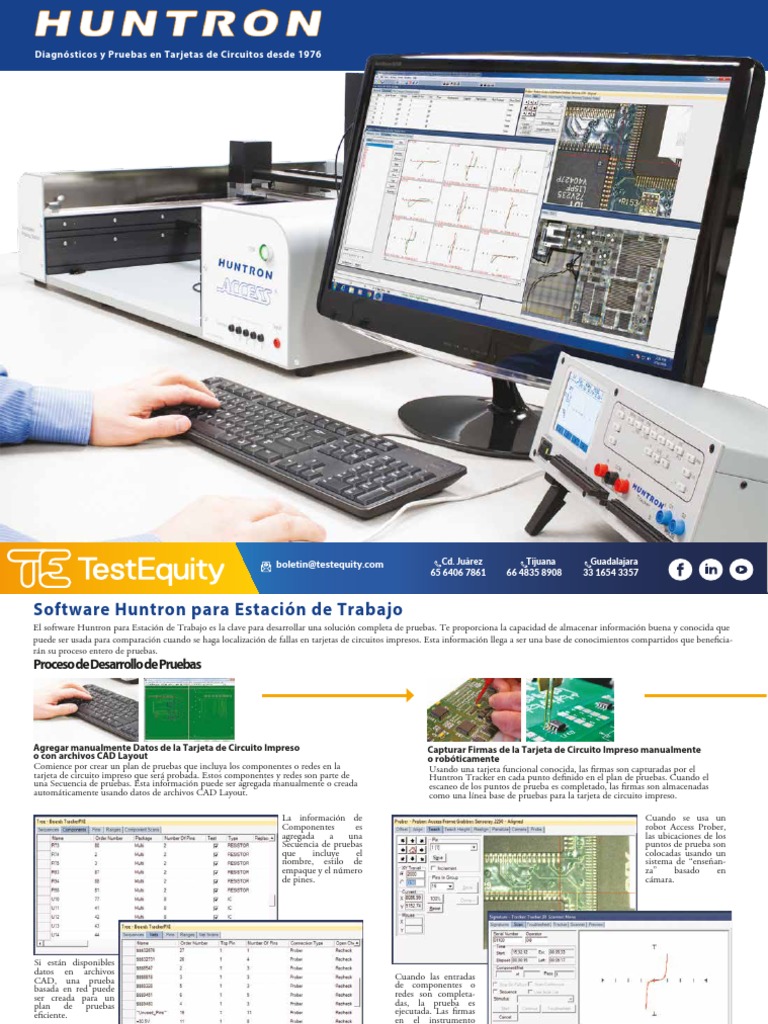 Huntron Products Brochure SPANISH | PDF | Placa de circuito impreso ...
