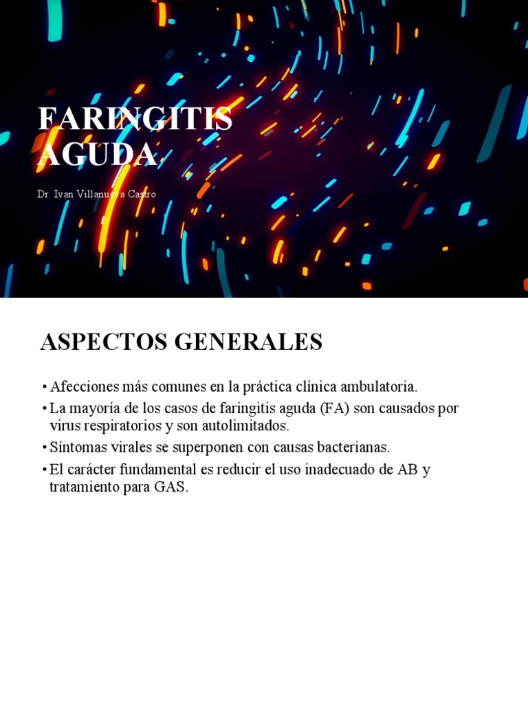 Faringitis Aguda | PDF | Estreptococo | VIH