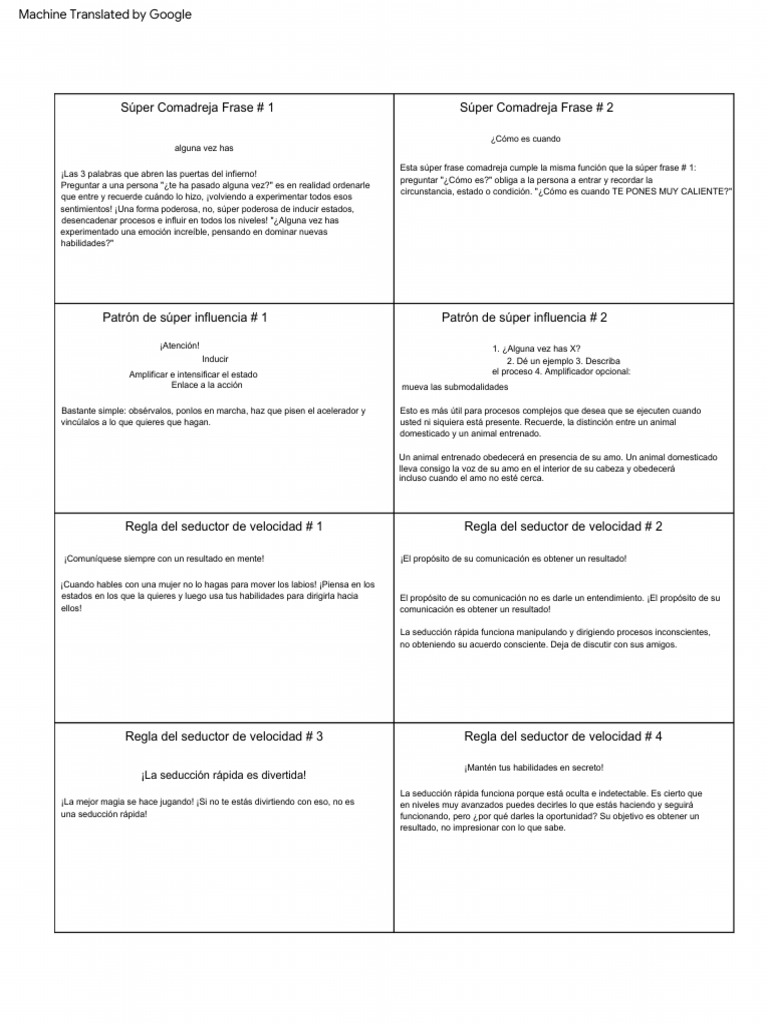 Ross Jeffries Patrones Descargar Gratis Pdf Pensamiento Mente