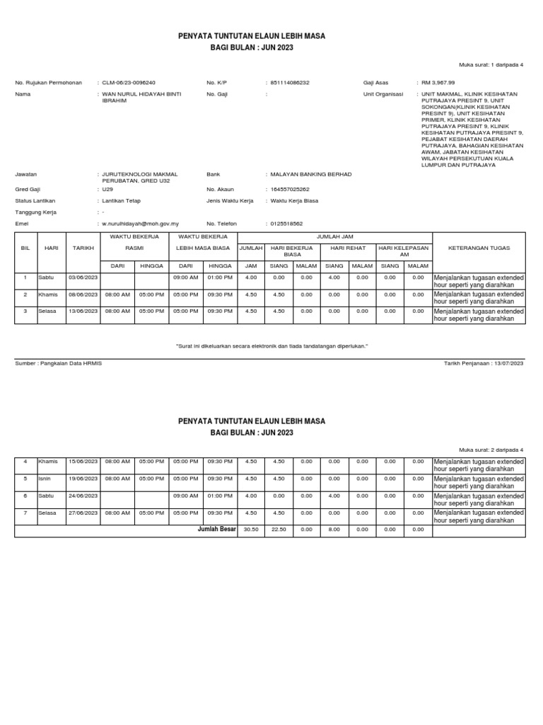 Ovr TM Normal RPT | PDF