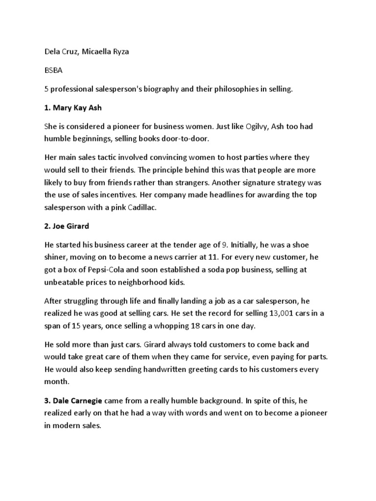 Professional Salesperson | PDF | Sales | Marketing