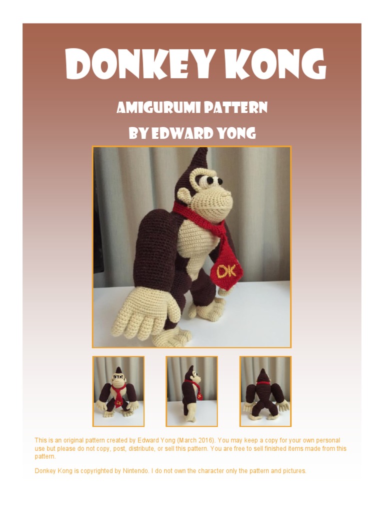 Donkey Kong | PDF | Crochet | Hand