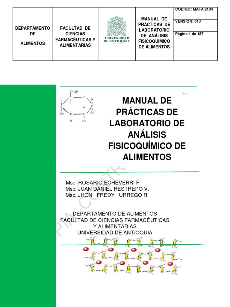Manual Afa Version 13 | PDF | Laboratorios | Alimentos