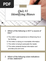 Worksheets - Long Test For ENGLISH 8 - BIAS TOPIC | PDF | Bias | Cognition
