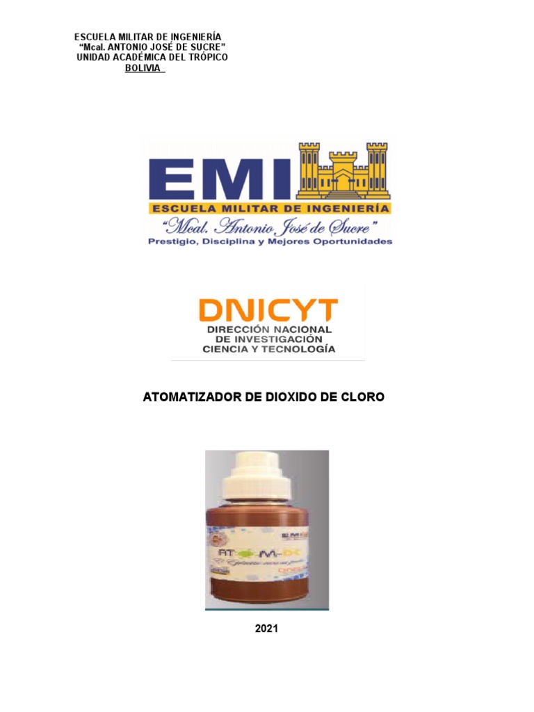 Atomizador de Dioxido de Cloro Uat | PDF | Sustancias químicas | Redox