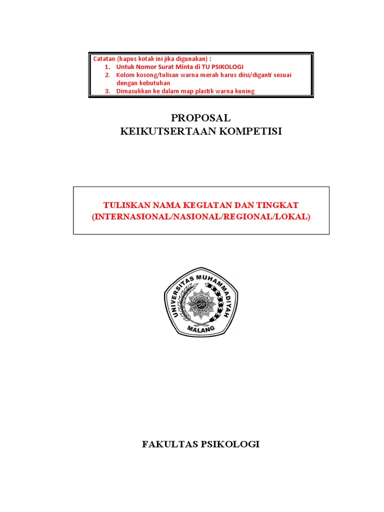Proposal Kompetisi | PDF