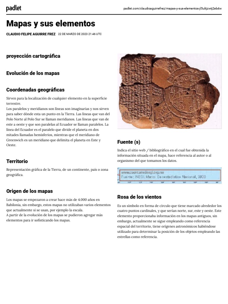 Partes de Un Mapa | PDF | Mapa | Tierra