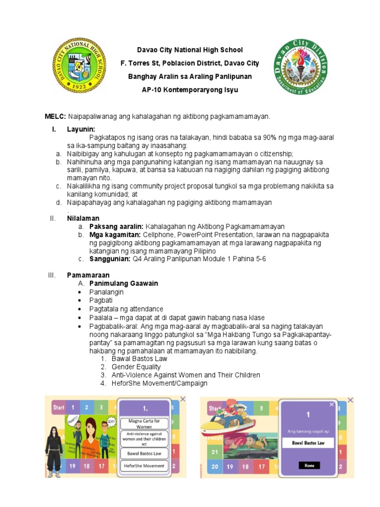 Abat - Banghay Aralin Module 1 Quarter 4 | PDF