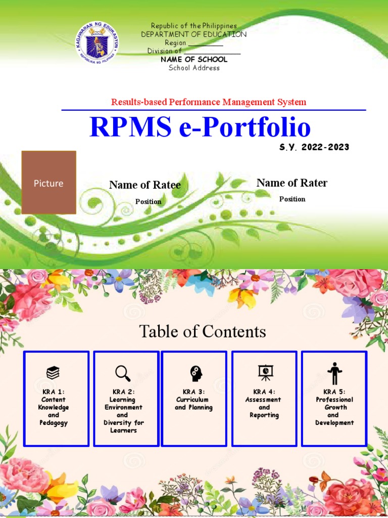 IPCRF Template 3 | PDF | Educational Assessment | Learning