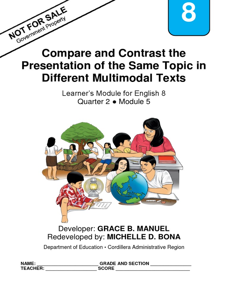 ENG8 - Q2 - Mod5 Compare and Contrast The Presentation of The Same ...