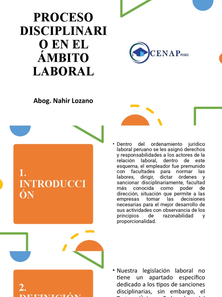 Tema 6 - Proceso Disciplinario Laboral | PDF | Derecho laboral | Debido ...