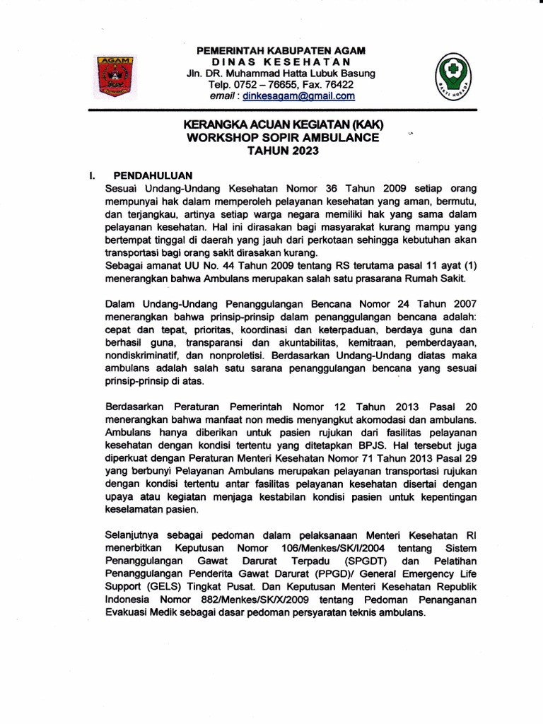 KAK WS Sopir Ambulans | PDF