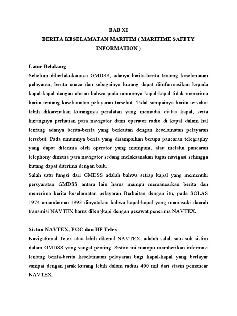 Msi 2 GMDSS 2020 | PDF