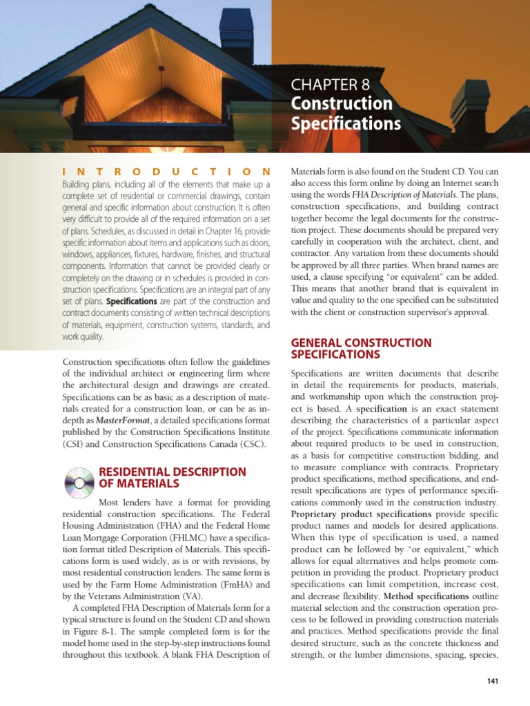 Construction Specs Guide | PDF | Specification (Technical Standard ...