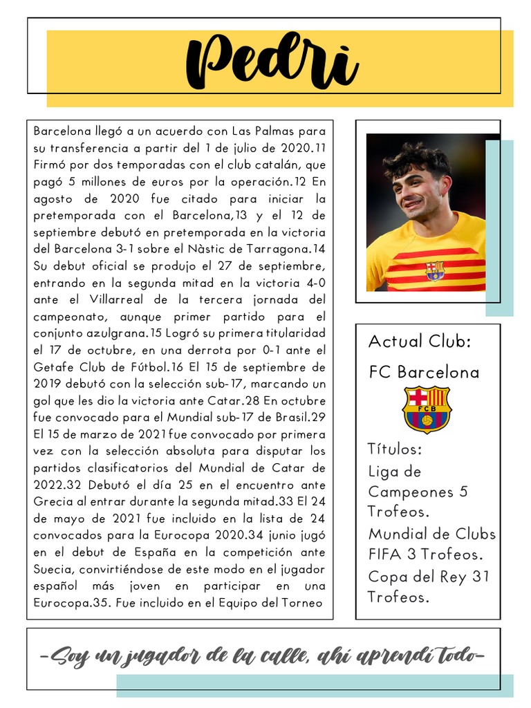 Pedri The Goat | PDF