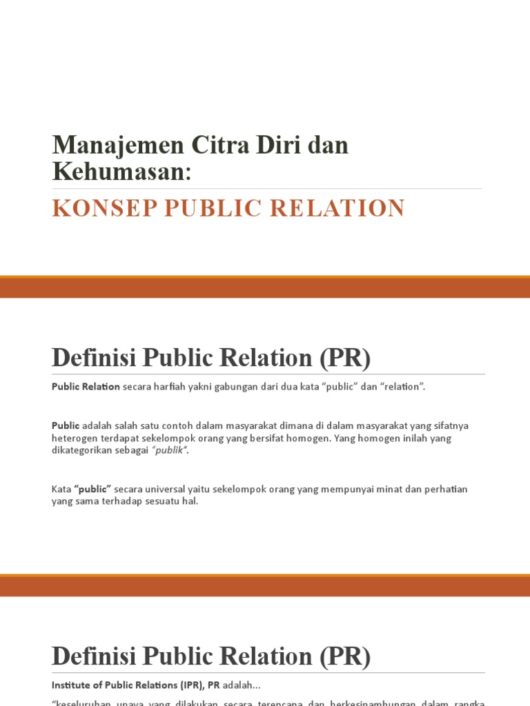 Konsep Public Relation | PDF