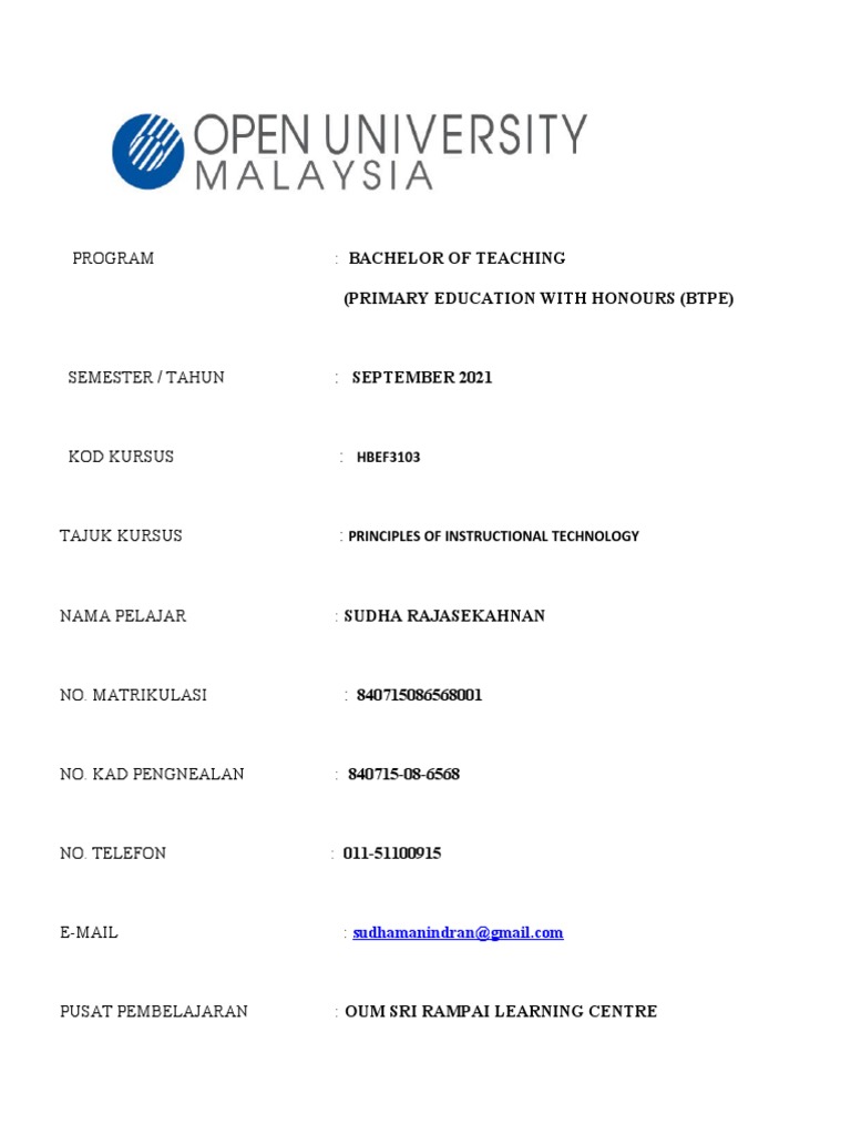 Principles of Instructional Technology | PDF