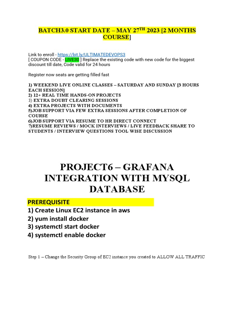 Week4 - Project2 - Grafana - DB 2 | PDF