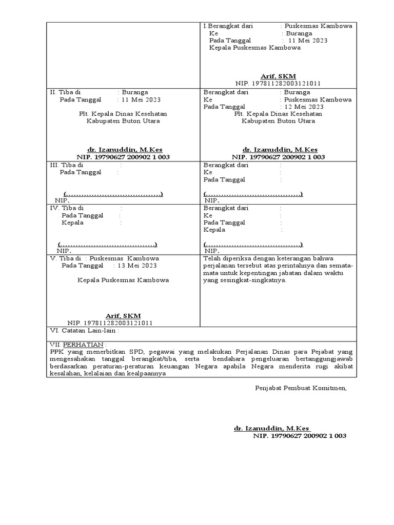 SPD Belakang Dalam Daerah | PDF