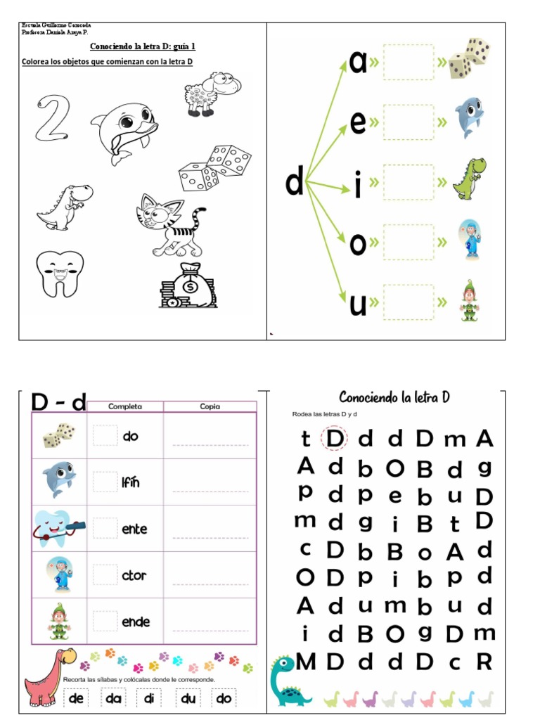 Prueba Consonante D | PDF