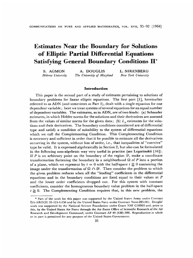 Agmon 1964 | PDF | Equations | Matrix (Mathematics)