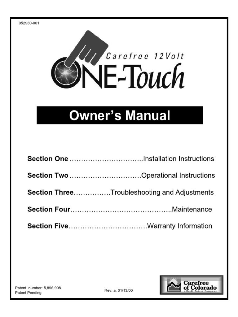 OneTouch12V 052930A5 | Download Free PDF | Electrical Connector | Switch