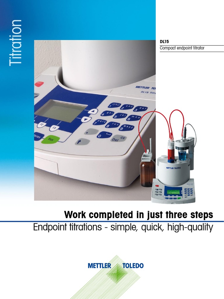 Titrator DL15 | PDF | Titration | Chemistry