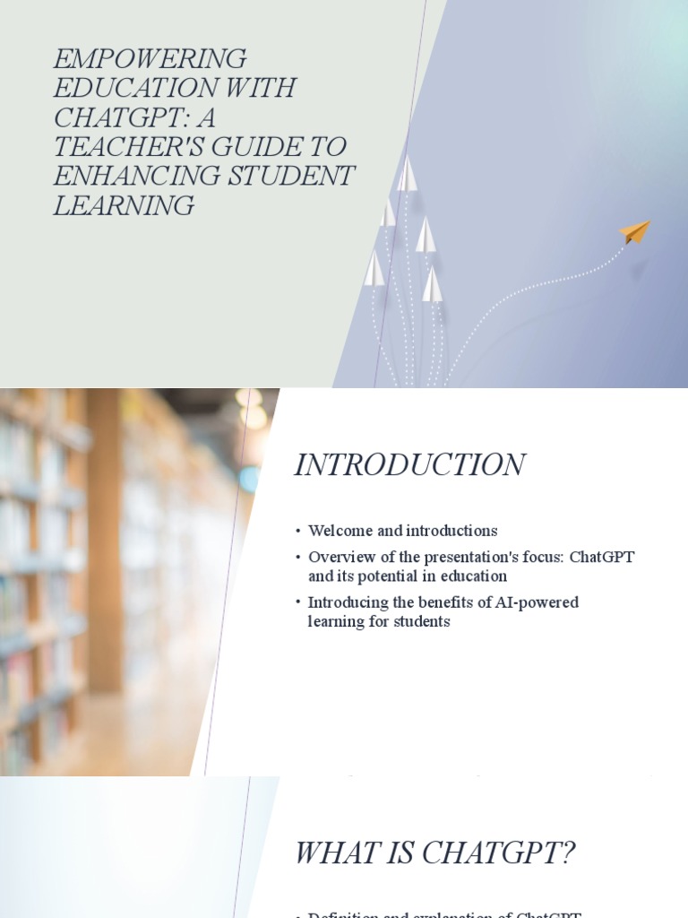 ChatGPT in Education: Teacher's Guide | PDF | Artificial Intelligence ...