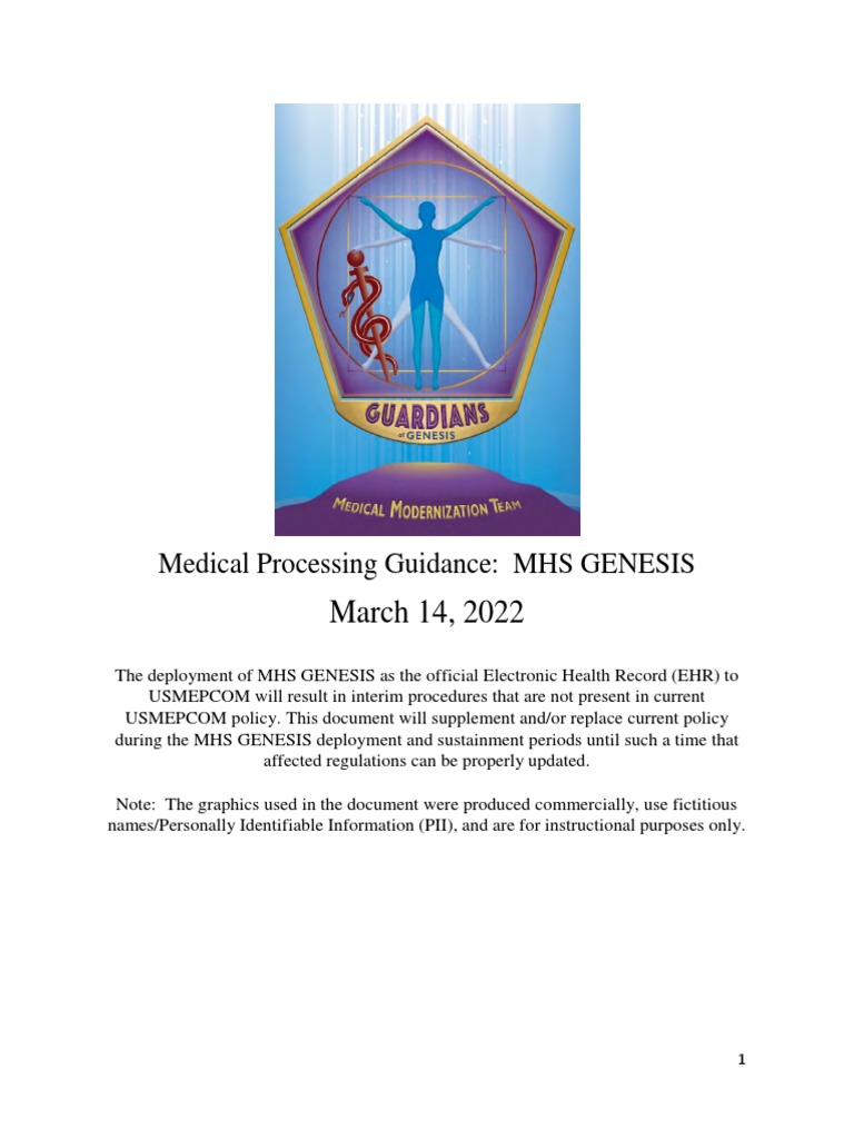 MHS GENESIS Medical Processing Guide | PDF | Electronic Health Record ...