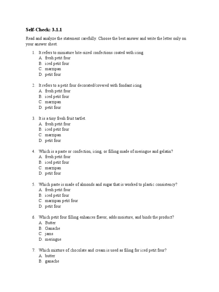 Self Check 3.1.1 1 | PDF