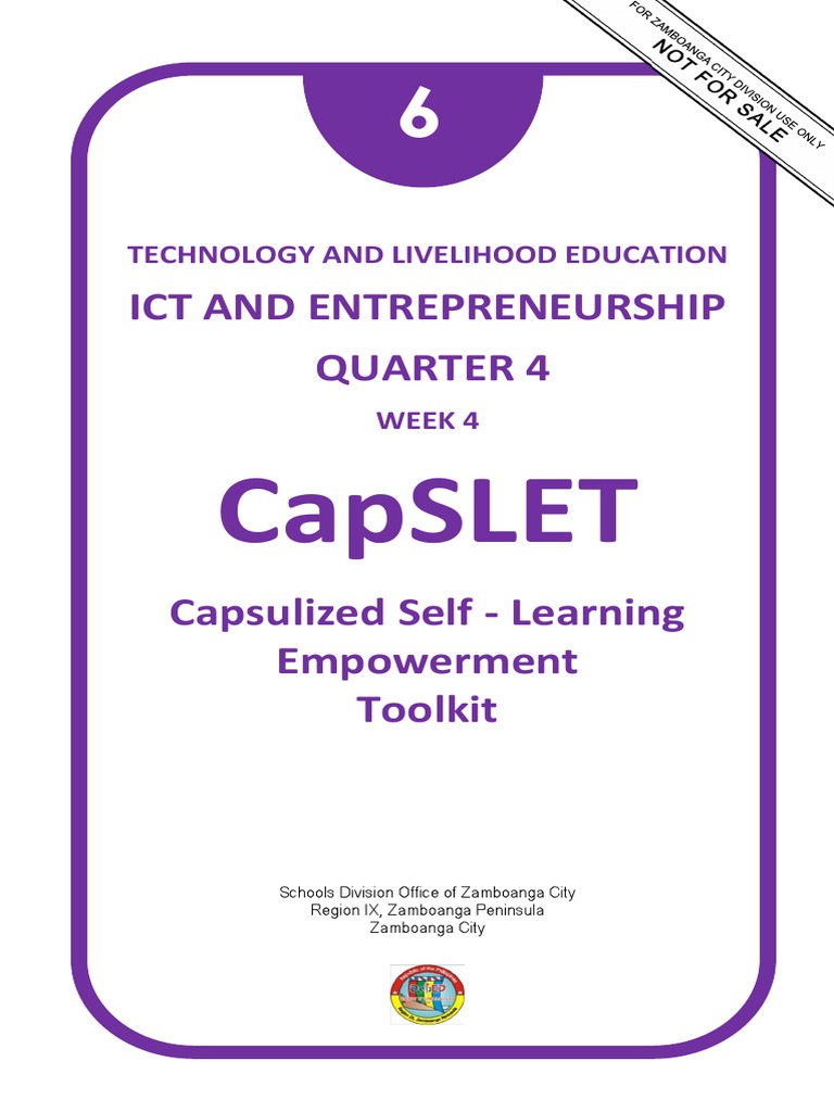 RevisedTLECapSLET-ICT WEEK4 | PDF | Survey Methodology | Questionnaire