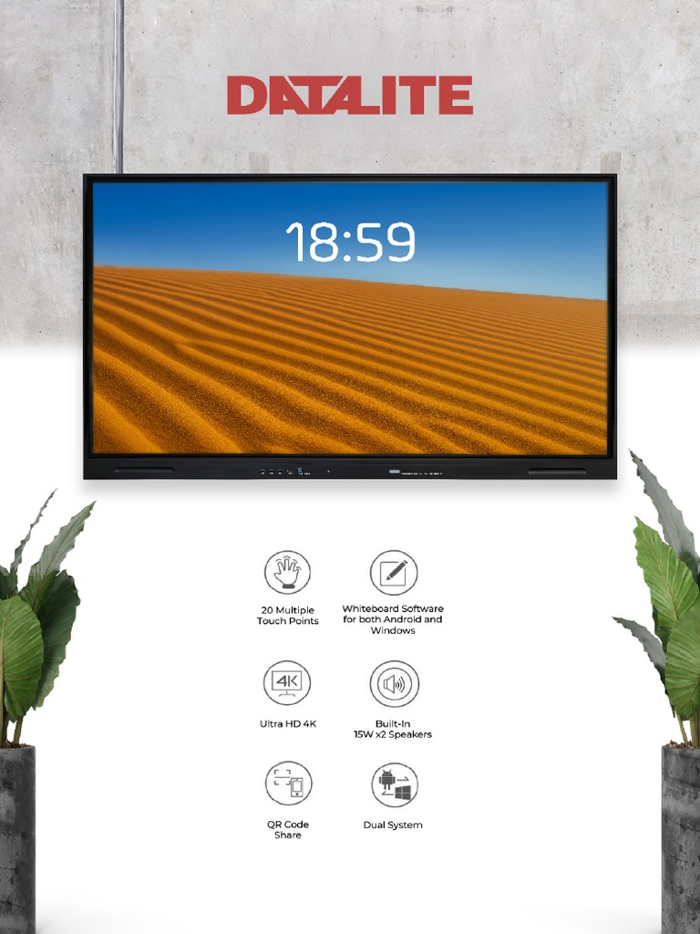 BROSUR DATALITE INTERACTIVE FLAT PANEL TKDN | PDF