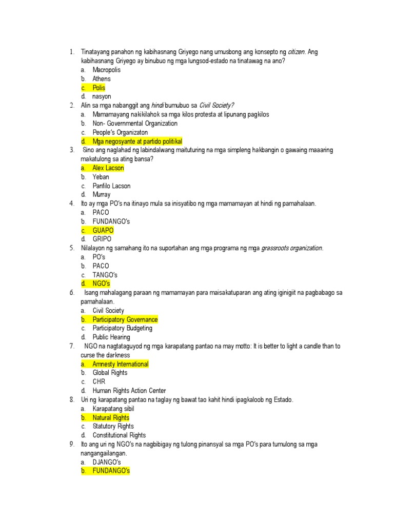 Long Quiz AP | PDF
