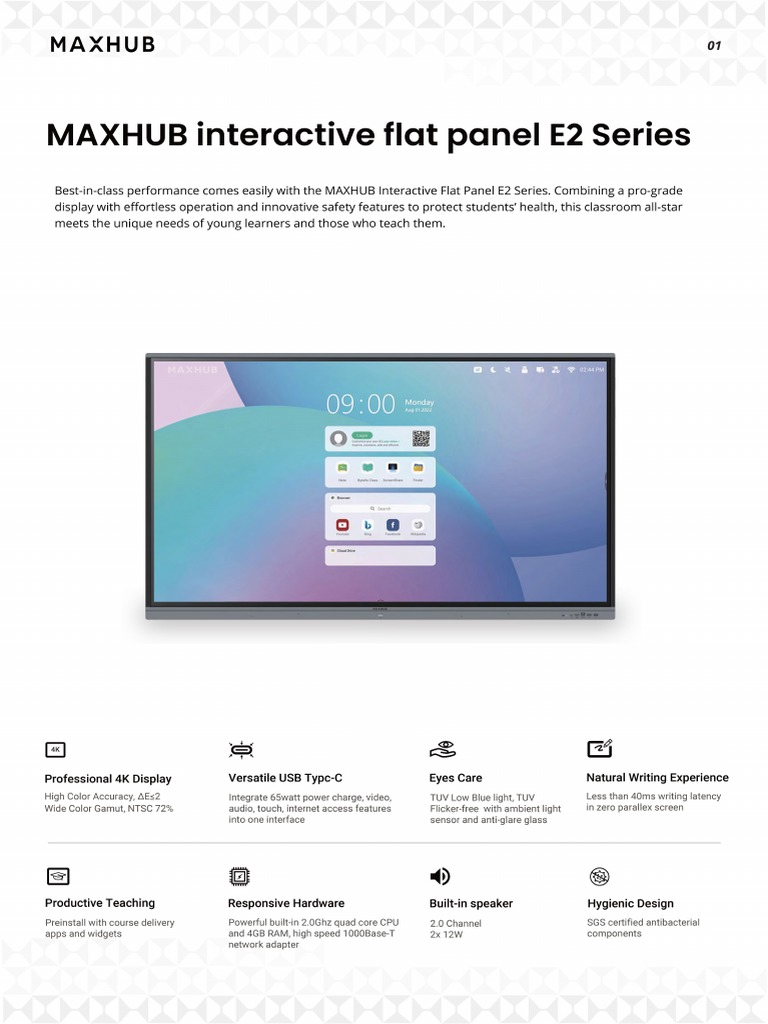 Brochure MAXHUB-E2 | PDF