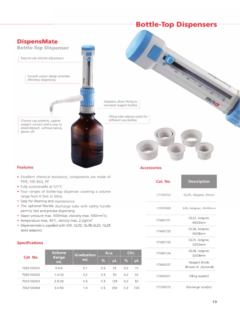 DLab Bottle-Top Dispenser | PDF
