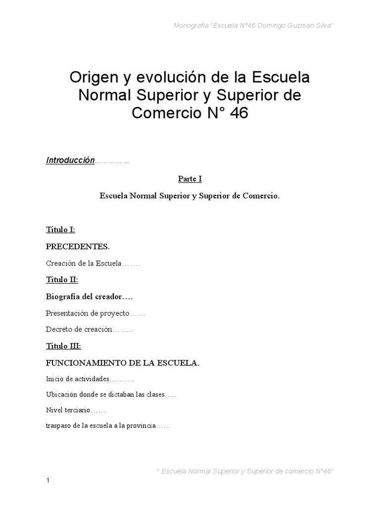 Escuela Domingo Guzman Silva. | PDF | Educación más alta | Maestros