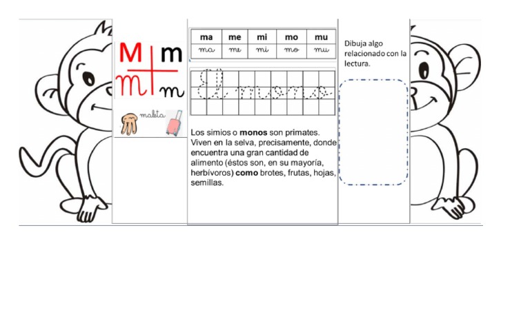 Guia Lecturaescritura Letra M | PDF