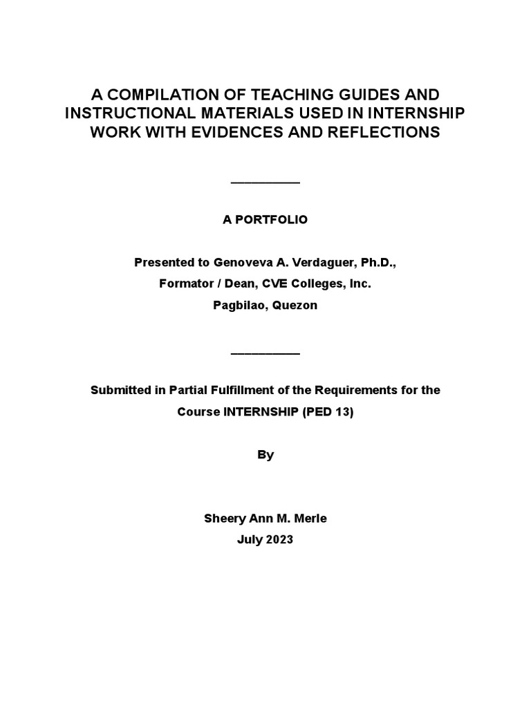 Portfolio-Title-page | PDF