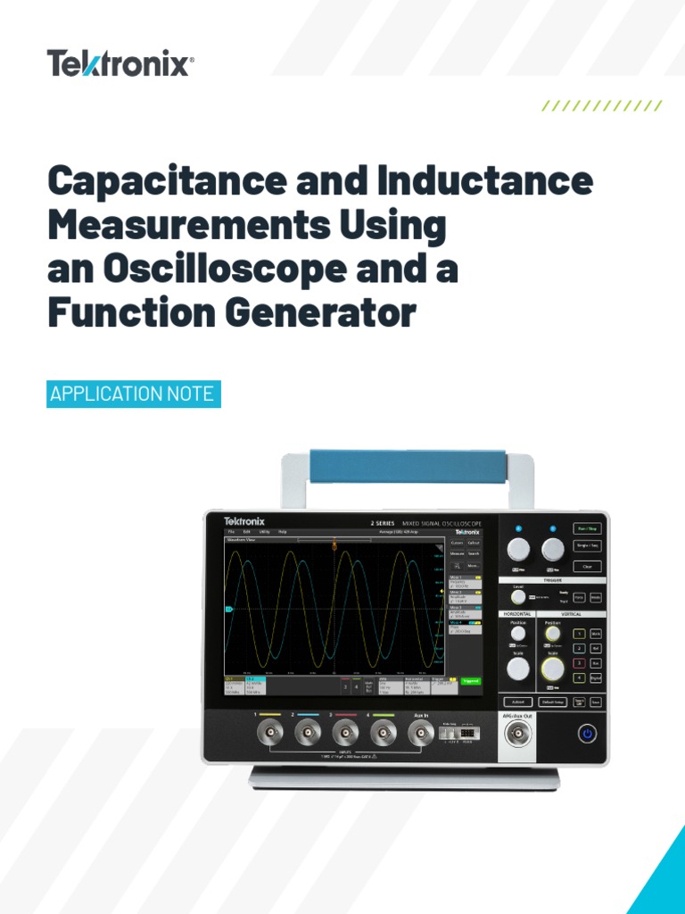 Capacitance And Inductance Measurements Using An Oscilloscope And A Function Generator Pdf