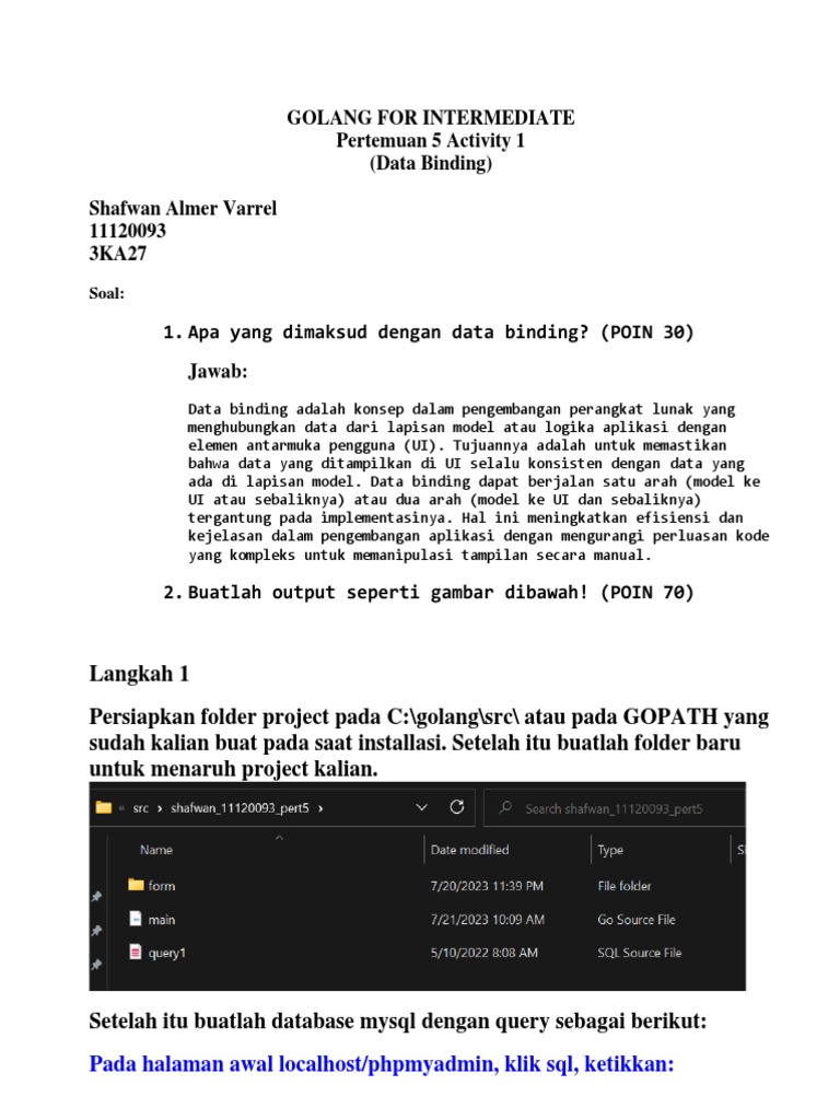 Pert5 Act1 Shafwan Almer Varrel 11120093 | PDF | Komputer