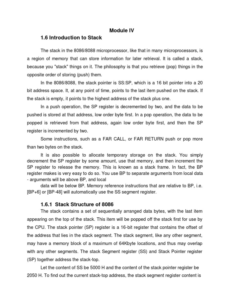 Mic Module IV | PDF | Central Processing Unit | Pointer (Computer ... Mic Module IV | PDF | Central Processing Unit | Pointer (Computer ...