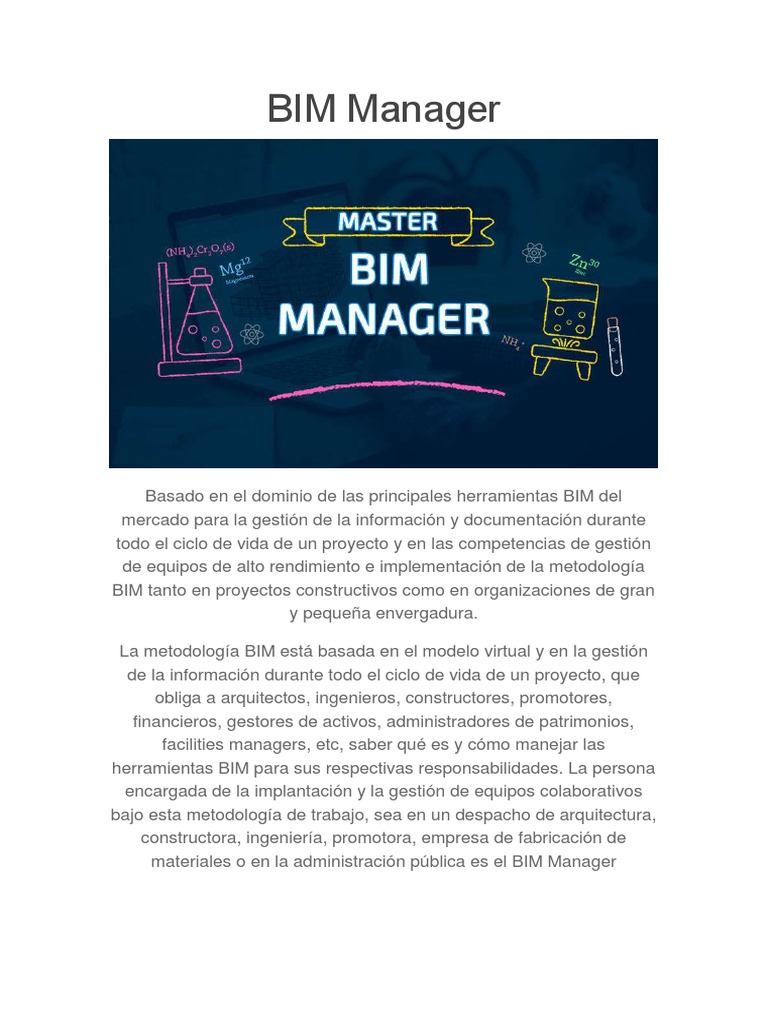 BIM Manager | PDF