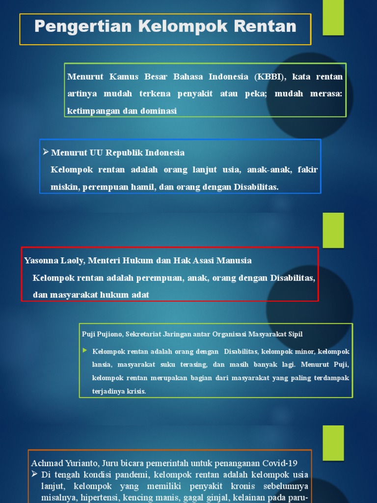 Pengertian Kelompok Rentan | PDF